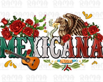 Mexicana Png Sublimation Design Download, Mexico Png, Mexican Flag Png ...