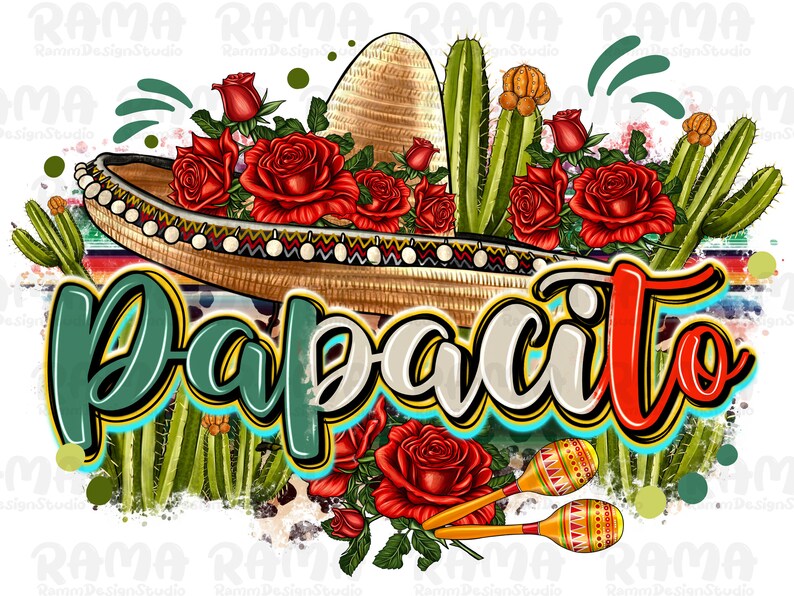 Papacito Png Sublimation Design Download Mexican Png Cinco Etsy