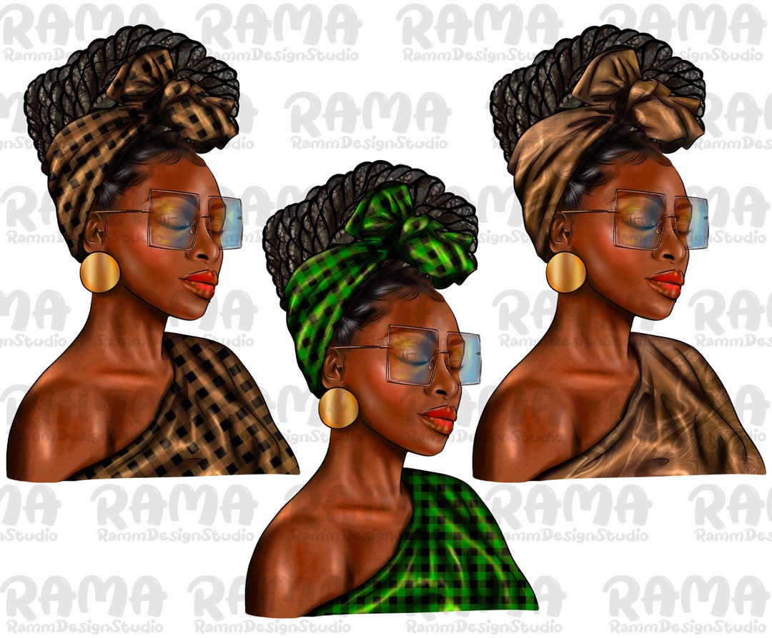 Afro Woman Bundle Png Sublimation Design,black Woman Png,afro Thick ...