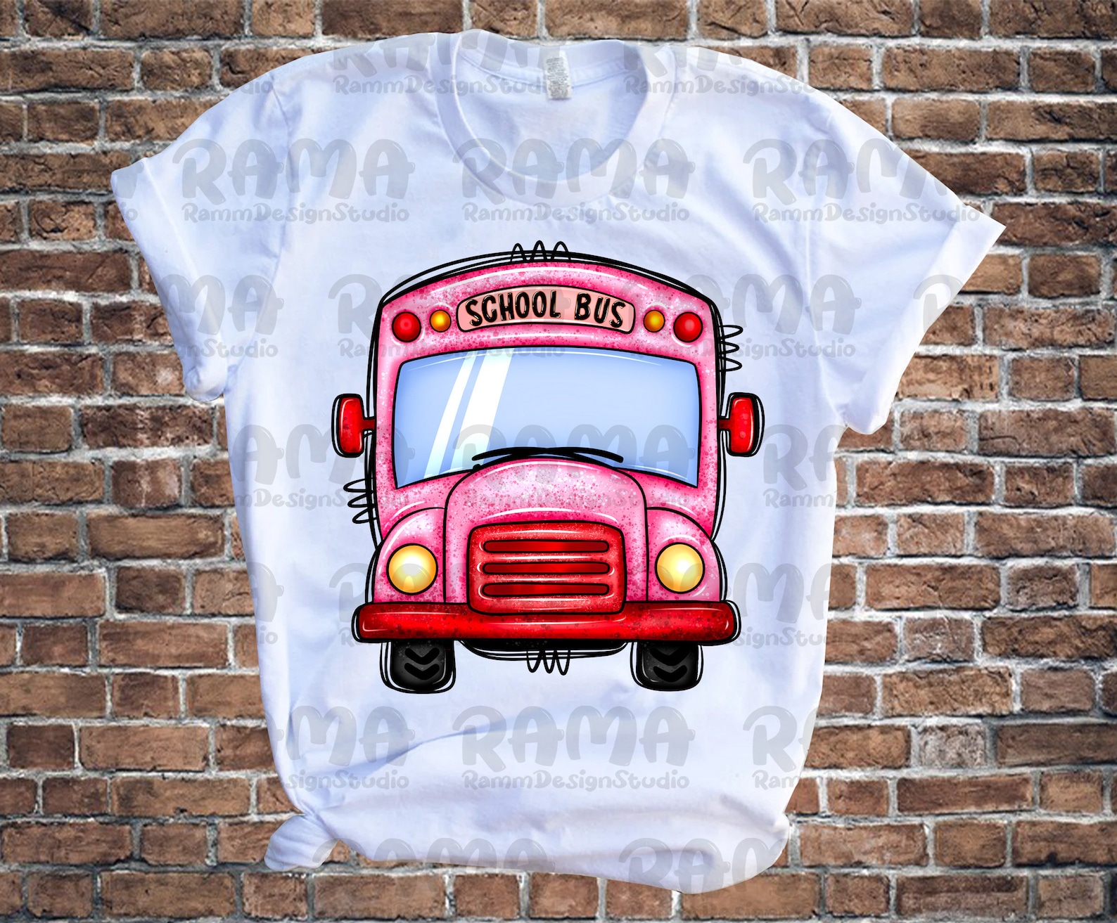 Pink School Bus Png Sublimation Designvalentines - Etsy