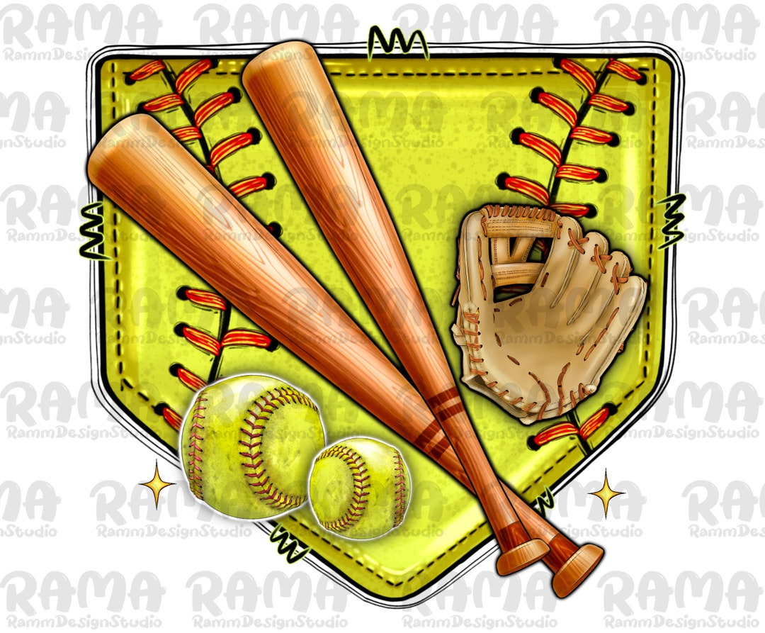 Softball Home Plate Png Sublimation Design Download, Softball Game Png ...