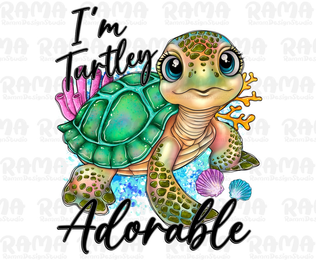Turtley Adorable Png, Kids Sublimation Designs, Turtle Png, Kids Png ...