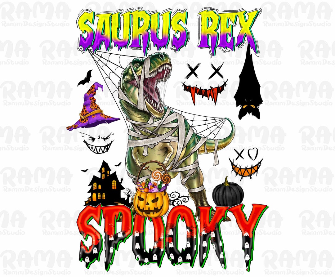 Halloween Png, Dinosaur Png, Spooky Saurus Rex Png, Rex Halloween Png ...