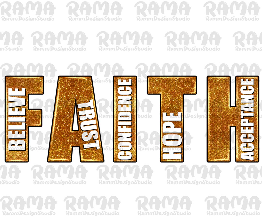 Faith Gold Png, God Png, Religious Png, Hope Png, Religion Png, Believe ...