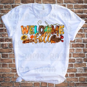 Welcome Fall Png, Thankful Png, Happy Fall Png, Fall Vibes, Sublimation ...