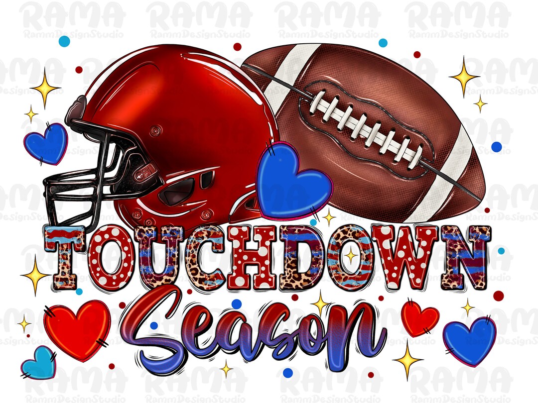 Touchdown Season American Football Red Png,team Color Png,american ...
