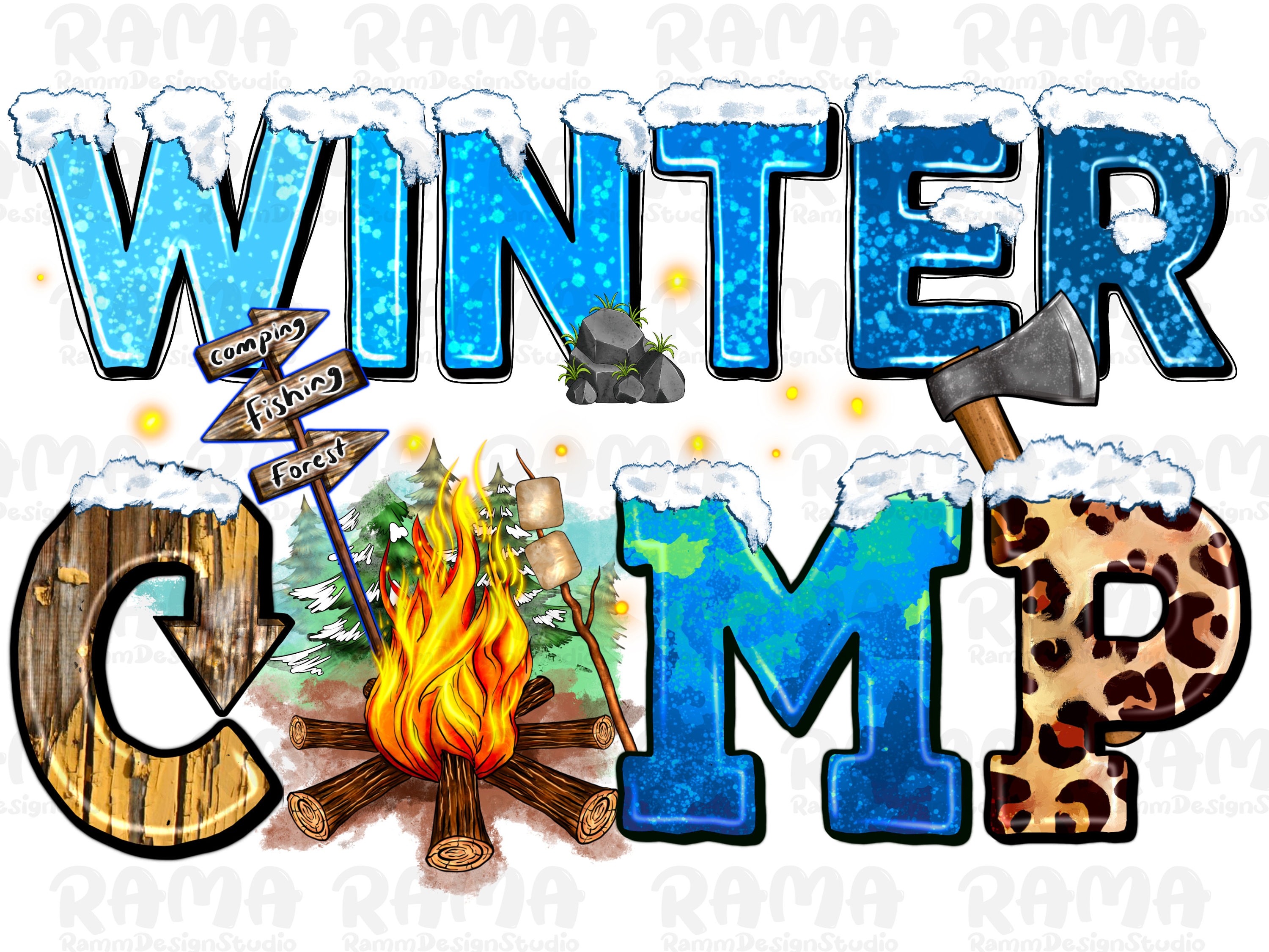 Winter Camp Clipart Images