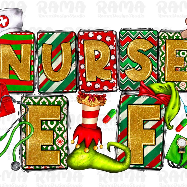 Nurse Elf Png - Etsy
