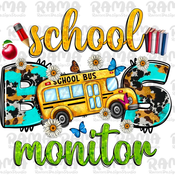 School Bus Monitor Shirts - Etsy