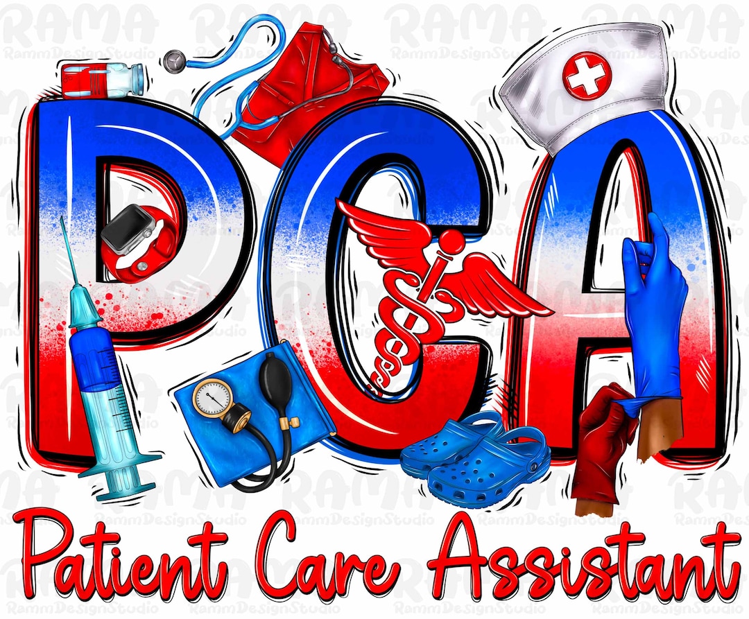 PCA Patient Care Assistant 4th of July Png, PCA Png, Medical Png, Nurse ...