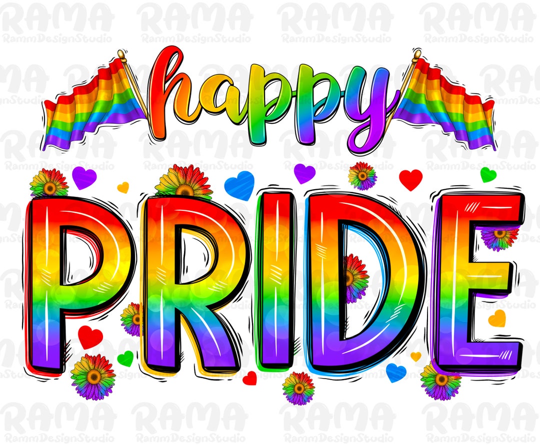 Happy Pride Png Sublimation Design Download, LGBTQ+ Png, Western Pride ...