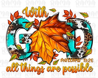 With God All Things Are Possible Fall Pumpkins Download, Pumpkin, Fall ...