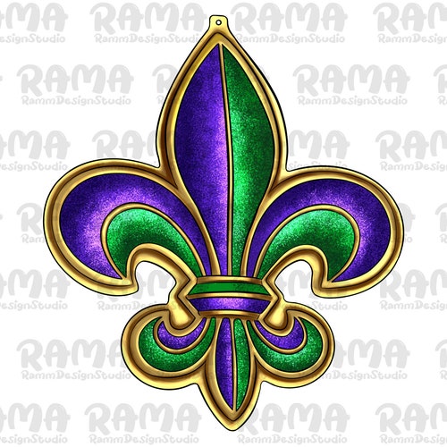 Mardi Gras Fleur De Lis Png Sublimation Designwestern Design - Etsy