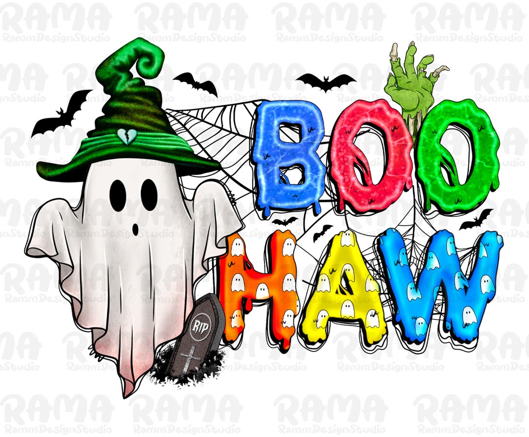 Boo Haw PNG, Halloween PNG, Western Halloween PNG, Retro Halloween Png ...