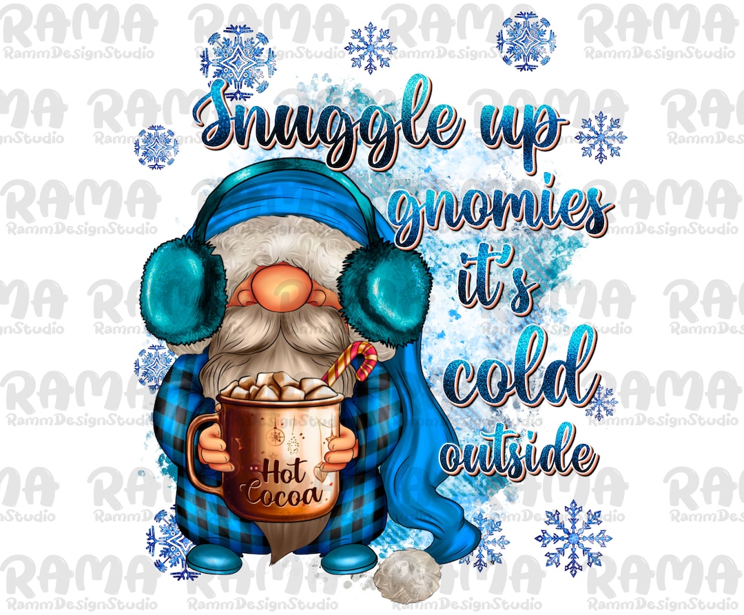 Snuggle up Gnomies It's Cold Outside Png,gnome Png,christmas Gnomes Png ...