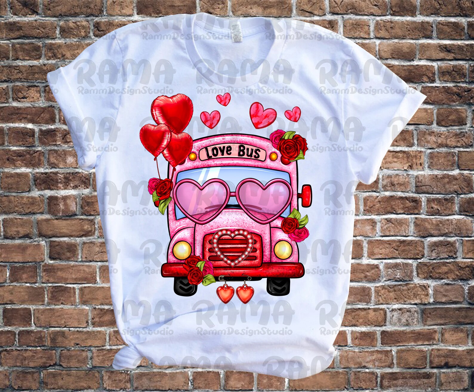 Love Bus Valentine's Day Png Sublimation Design Download,valentine's ...