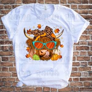 Cow Fall Design Png Fall PNG Sublimations, Fall Cow Sublimation ...