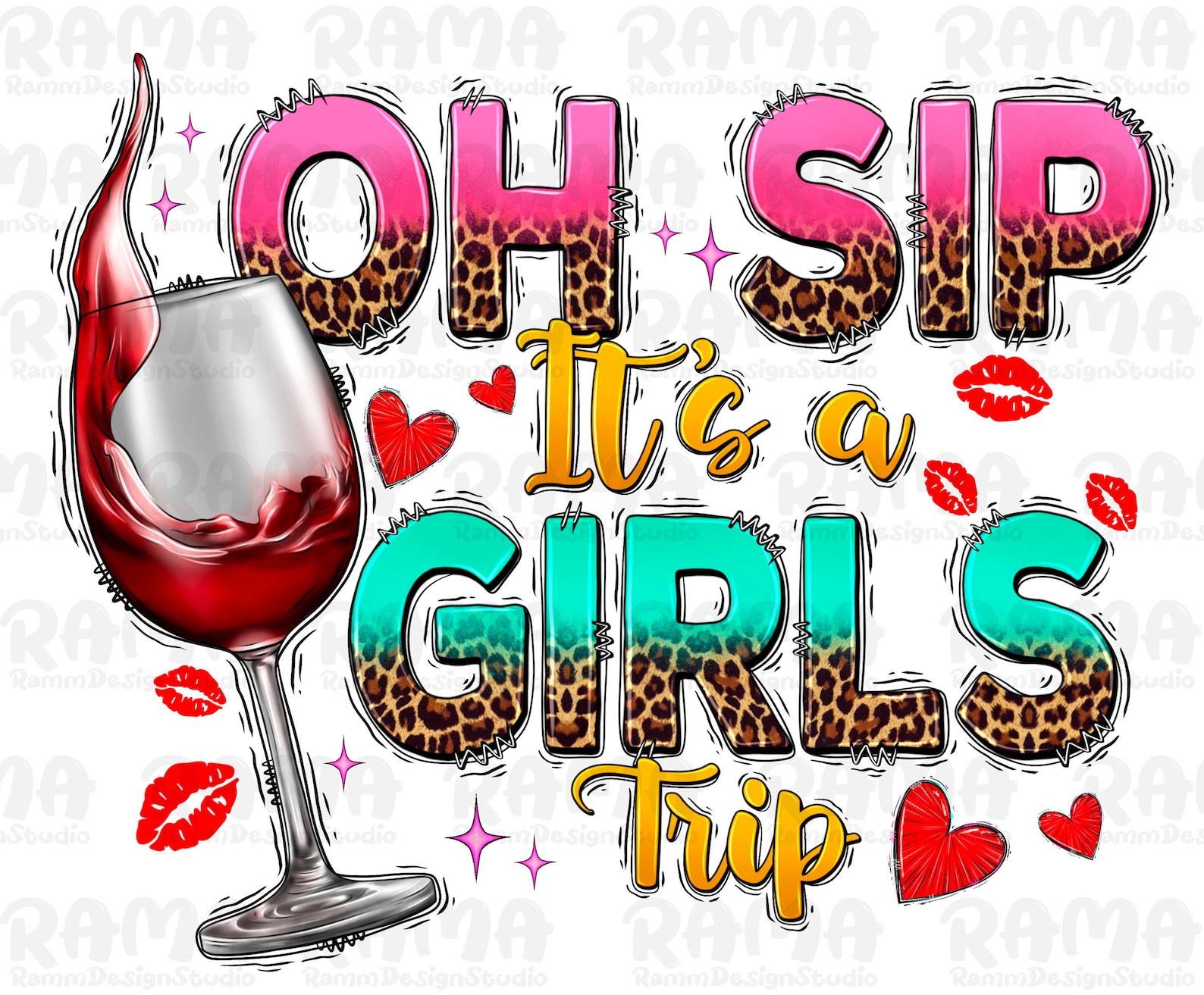 Oh Sip It's A Girls Trip Png, Wine, Girls Trip Png Sublimation Design Download, Girls Vacation ...