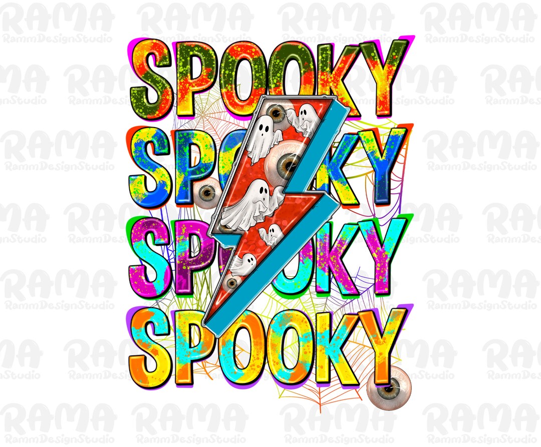 Spooky Png Sublimation Design, Spooky Clipart Png, Halloween Png, Ghost ...