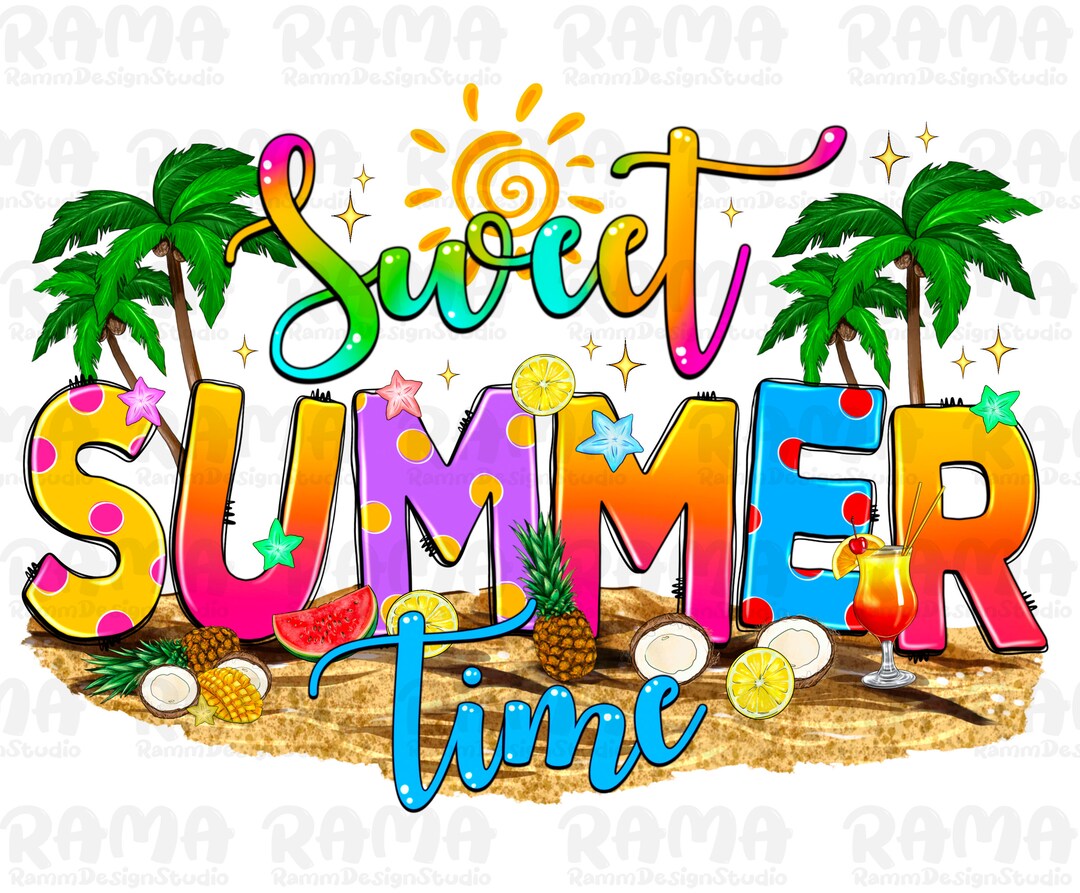 Sweet Summer Time Png Sublimation Design Download, Summer Png ...
