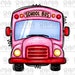 Pink School Bus Png Sublimation Design,valentines Png,valentines Day ...