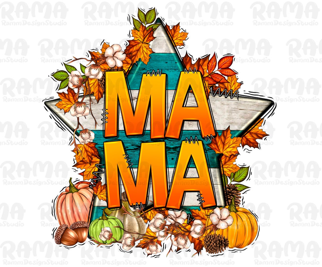 Fall Mama Png Sublimation Design, Thankful Mama Png, Autumn PNG, Fall ...