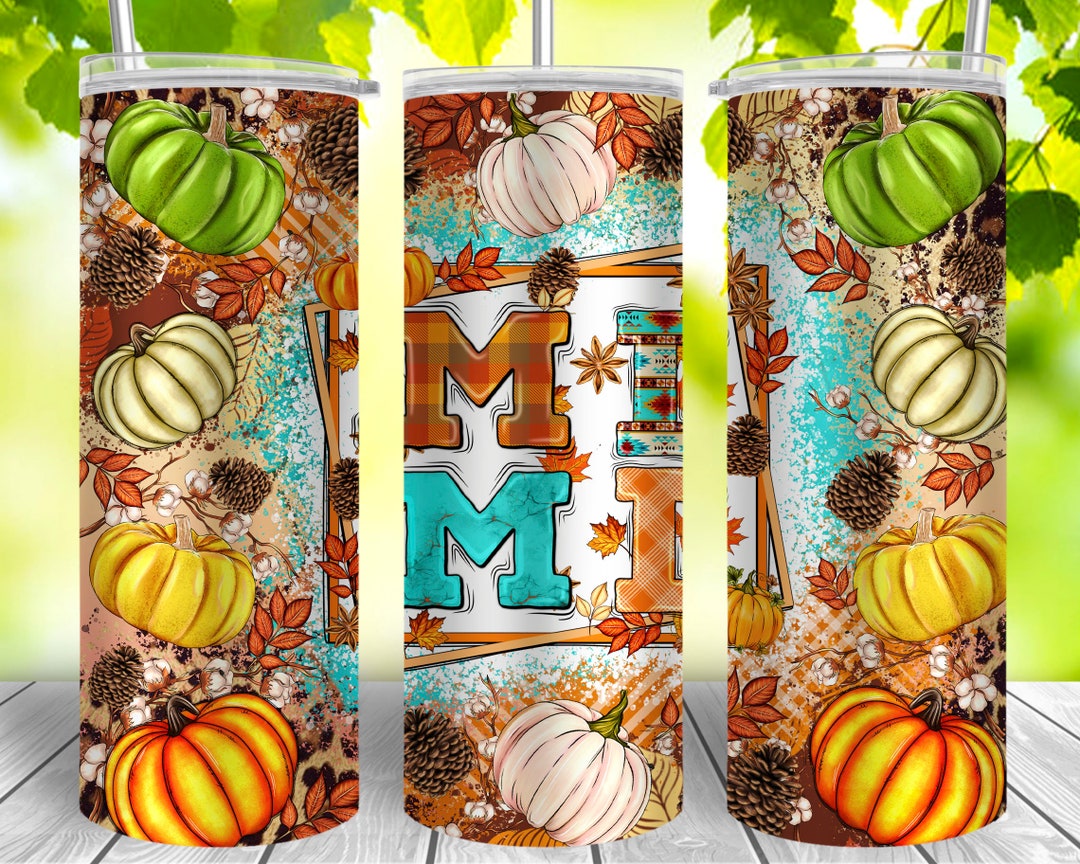 Fall Mimi 20oz Skinny Tumbler Png, Thankful Tumbler Png, Thankful Mimi ...