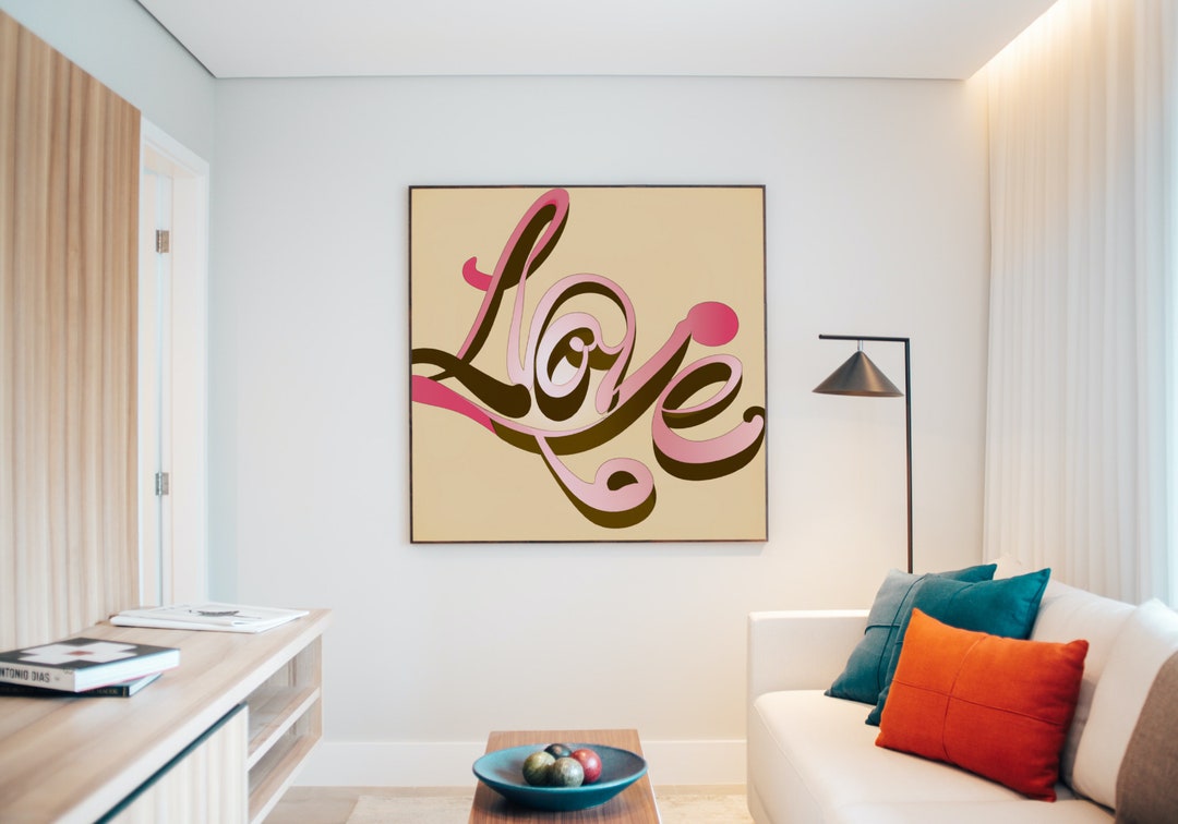 LOVE Wall Poster - Etsy