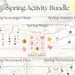Spring Activity Bunndle; 5 Activities, Spring Bingo, Spring Scavenger ...