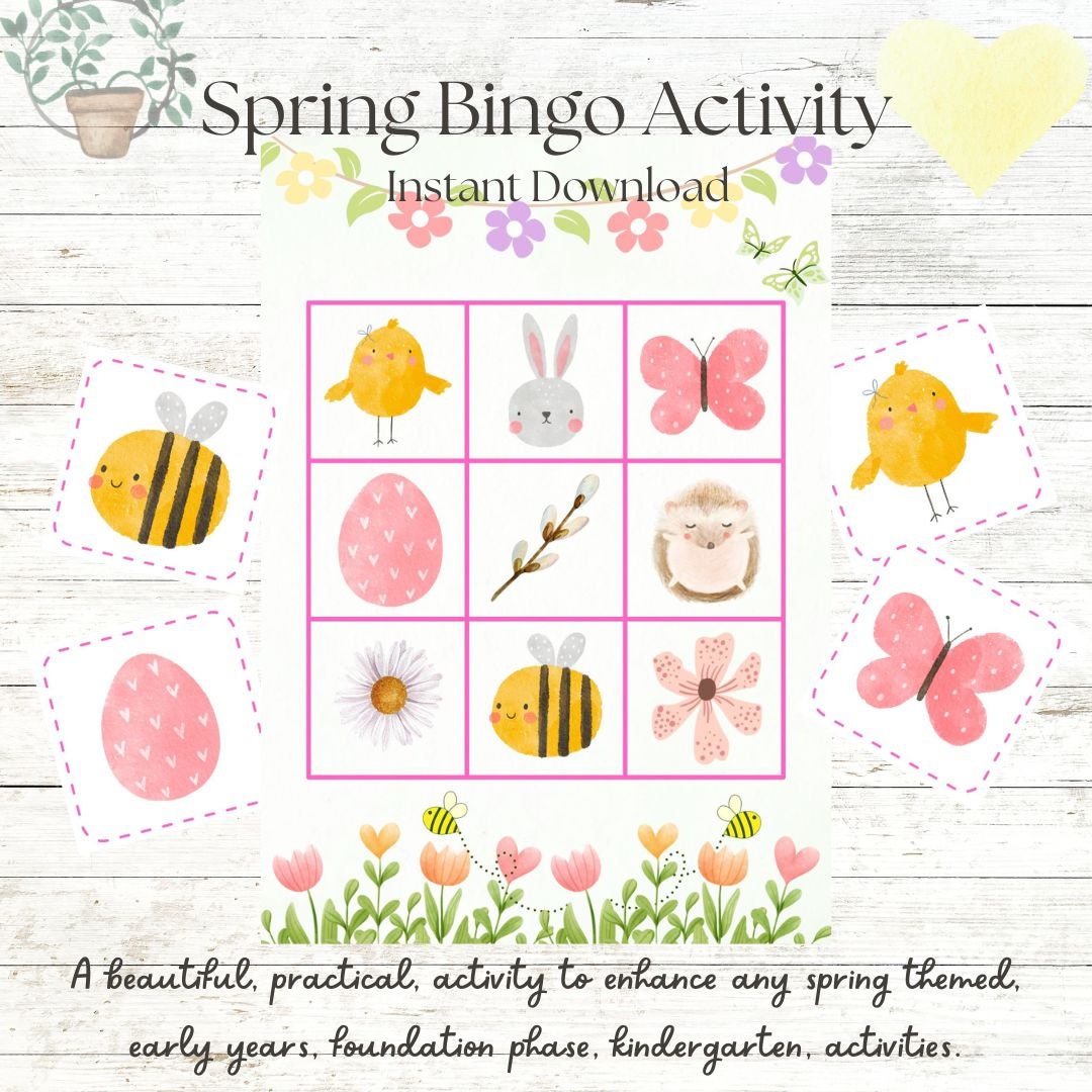 Spring Activity Bunndle; 5 Activities, Spring Bingo, Spring Scavenger ...
