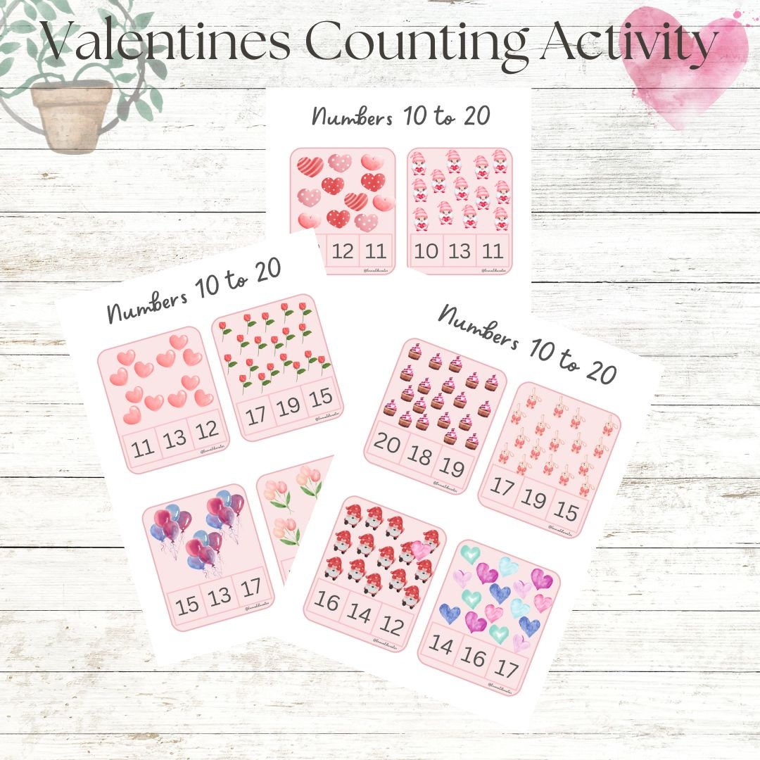 Counting Activity Numbers 1-20. Number Sets 1-5, 1-10 and 10-20 ...