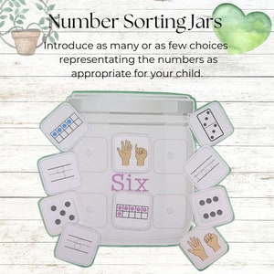 Number Jar Sorting; A Montessori Engaging and Interactive Activity to ...
