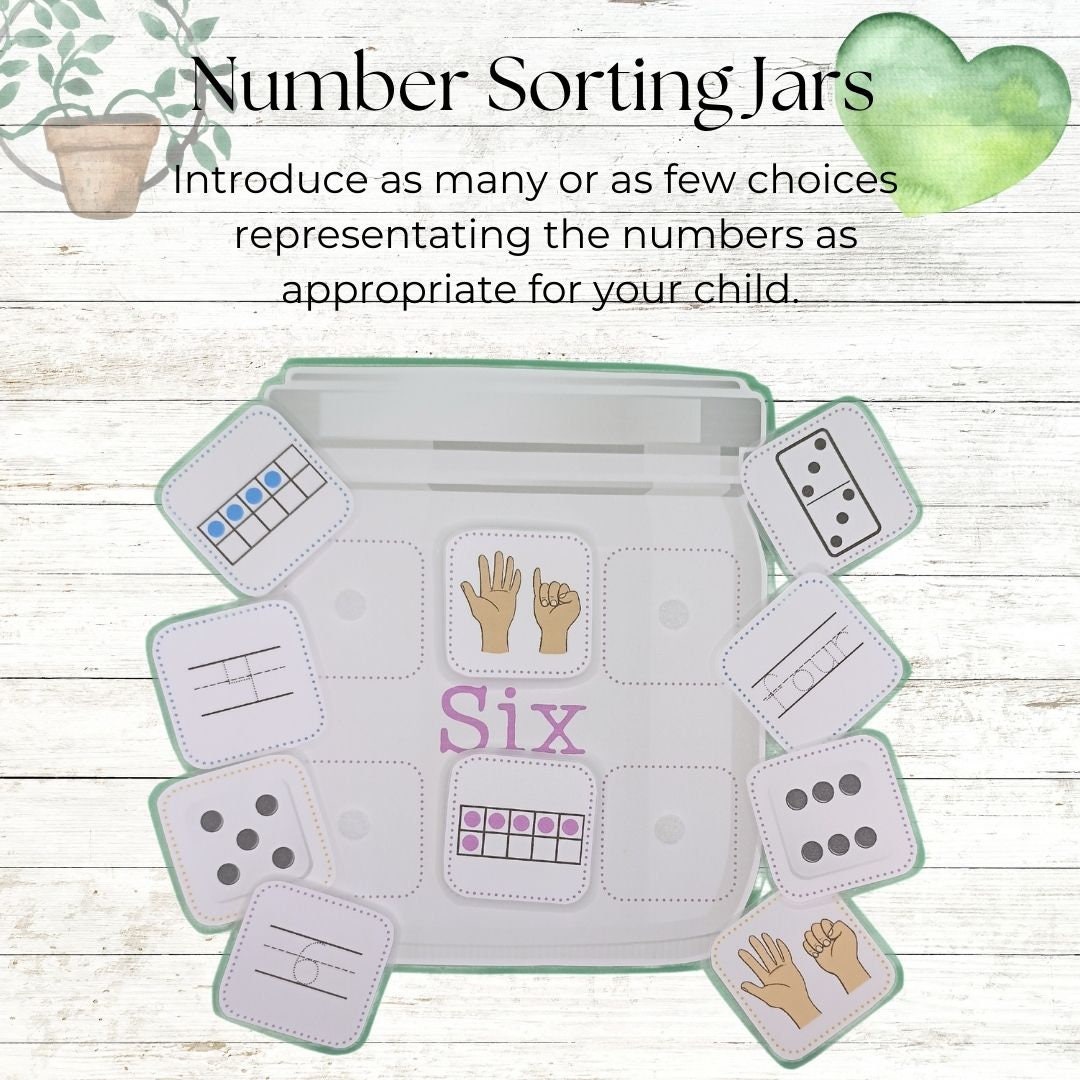 Number Jar Sorting; A Montessori Engaging and Interactive Activity to ...