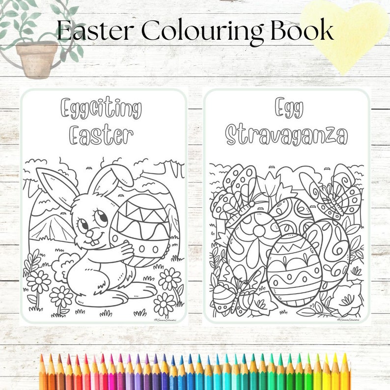 Easter Colouring Book: 15 Colouring Pages to Download, Perfect for ...