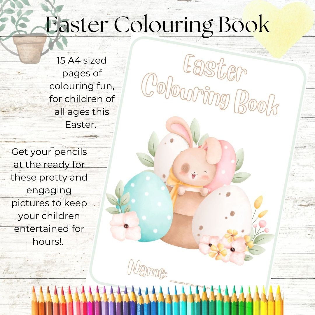 Easter Colouring Book: 15 Colouring Pages to Download, Perfect for ...