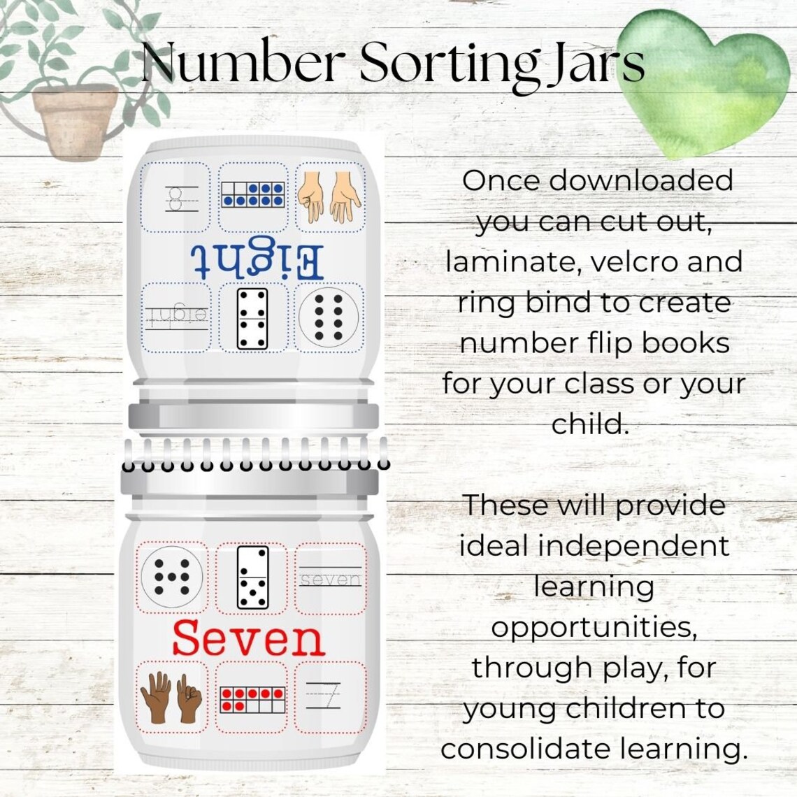 Number Jar Sorting; A Montessori Engaging and Interactive Activity to ...