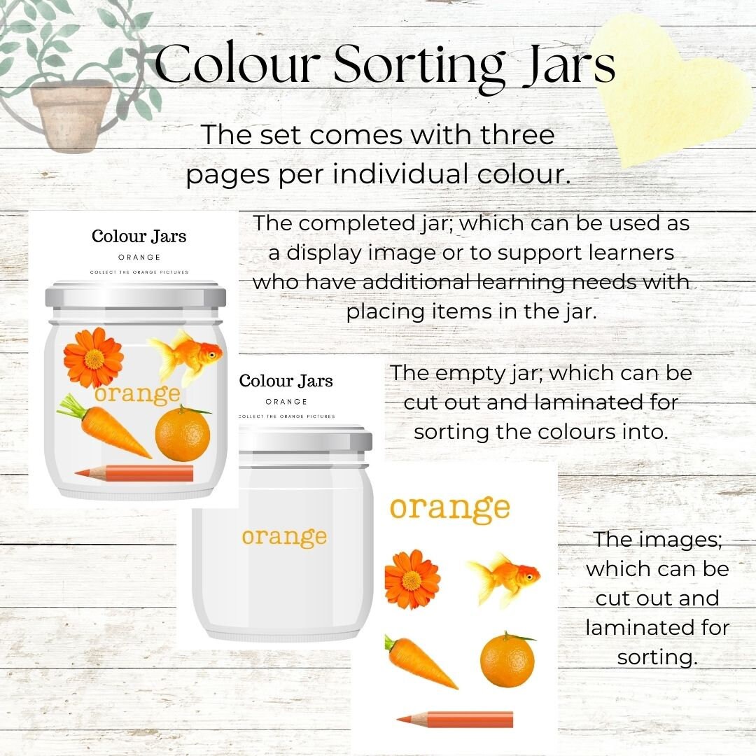 Colour Sorting Jars - A Montessori-inspired Educational Toy With ...