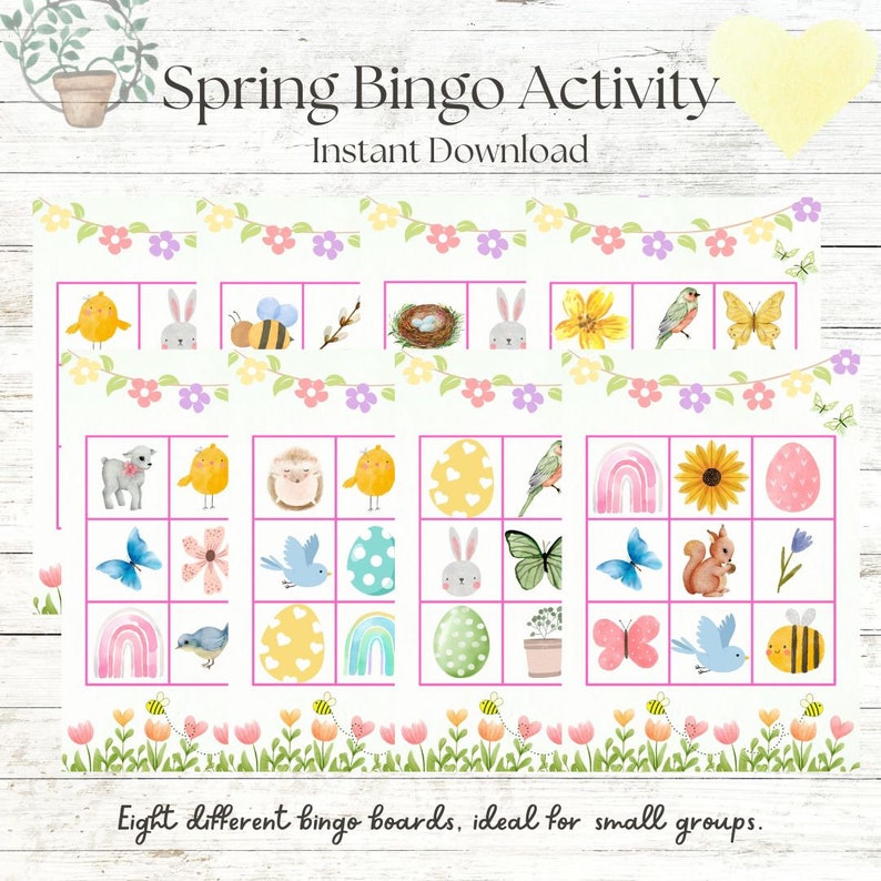 Spring Activity Bunndle; 5 Activities, Spring Bingo, Spring Scavenger ...
