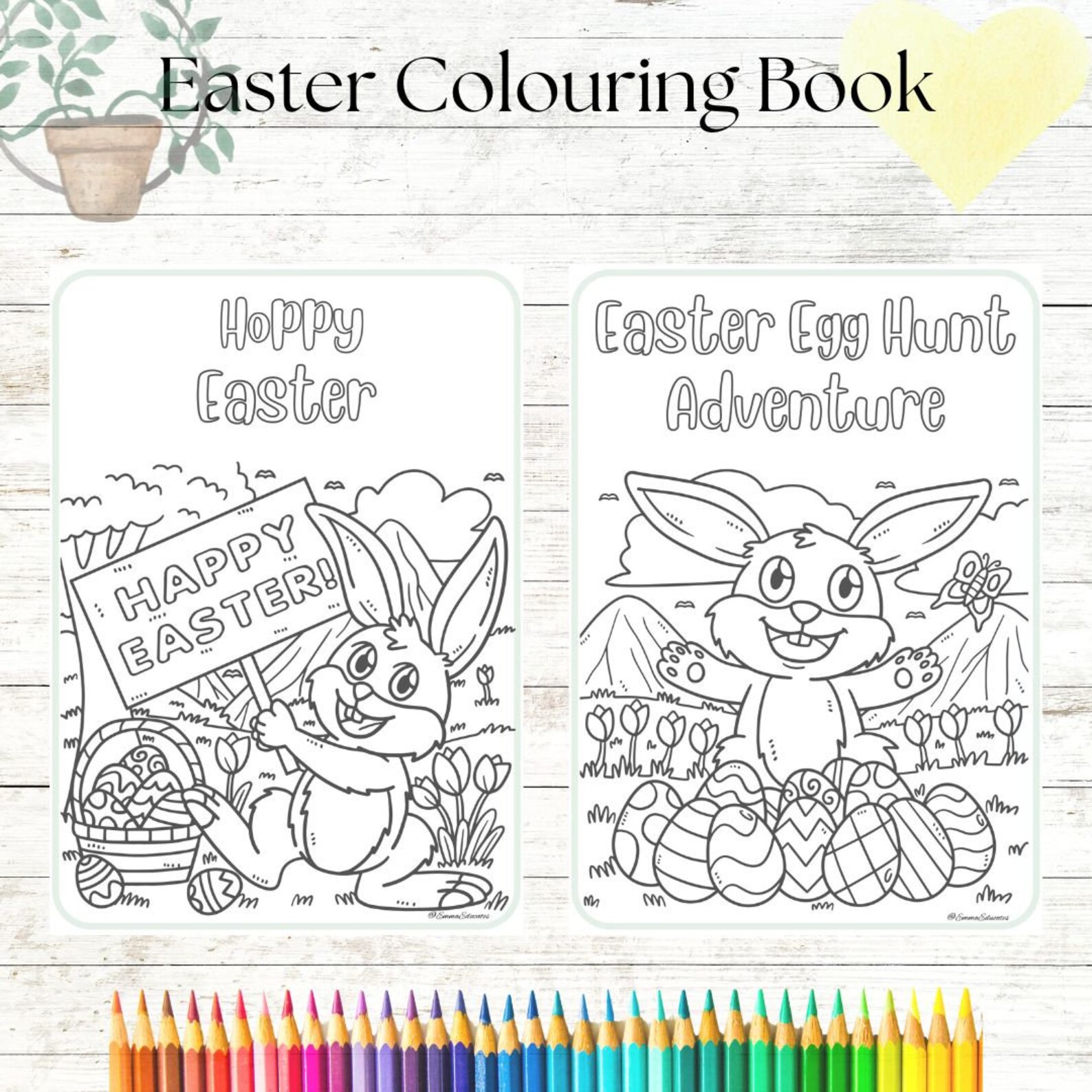 Easter Colouring Book: 15 Colouring Pages to Download, Perfect for ...
