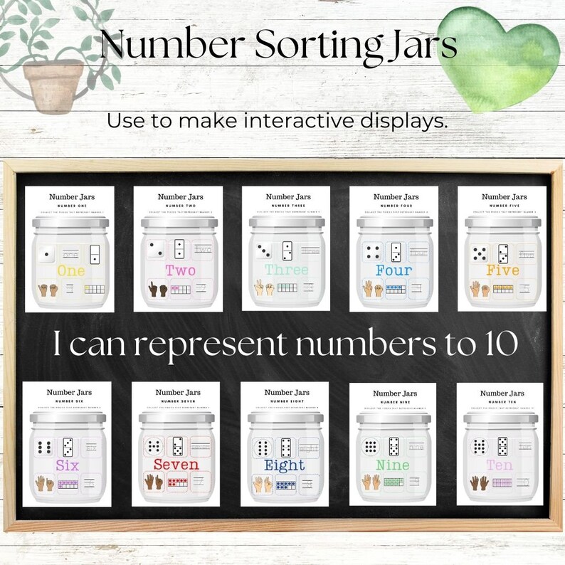 Number Jar Sorting; A Montessori Engaging and Interactive Activity to ...