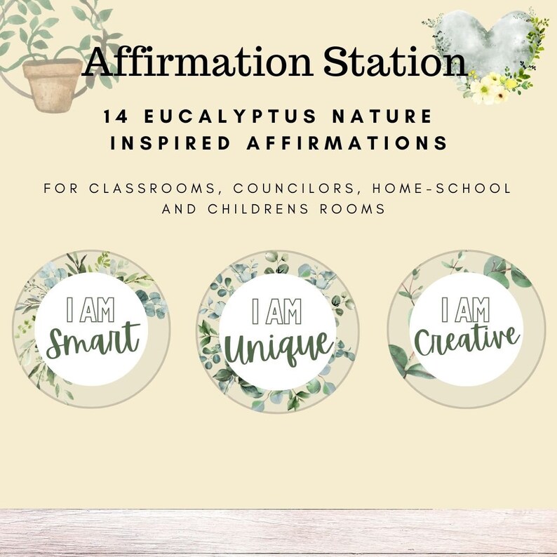 Affirmation Station: Eucalyptus Inspirational Affirmations for a Serene ...