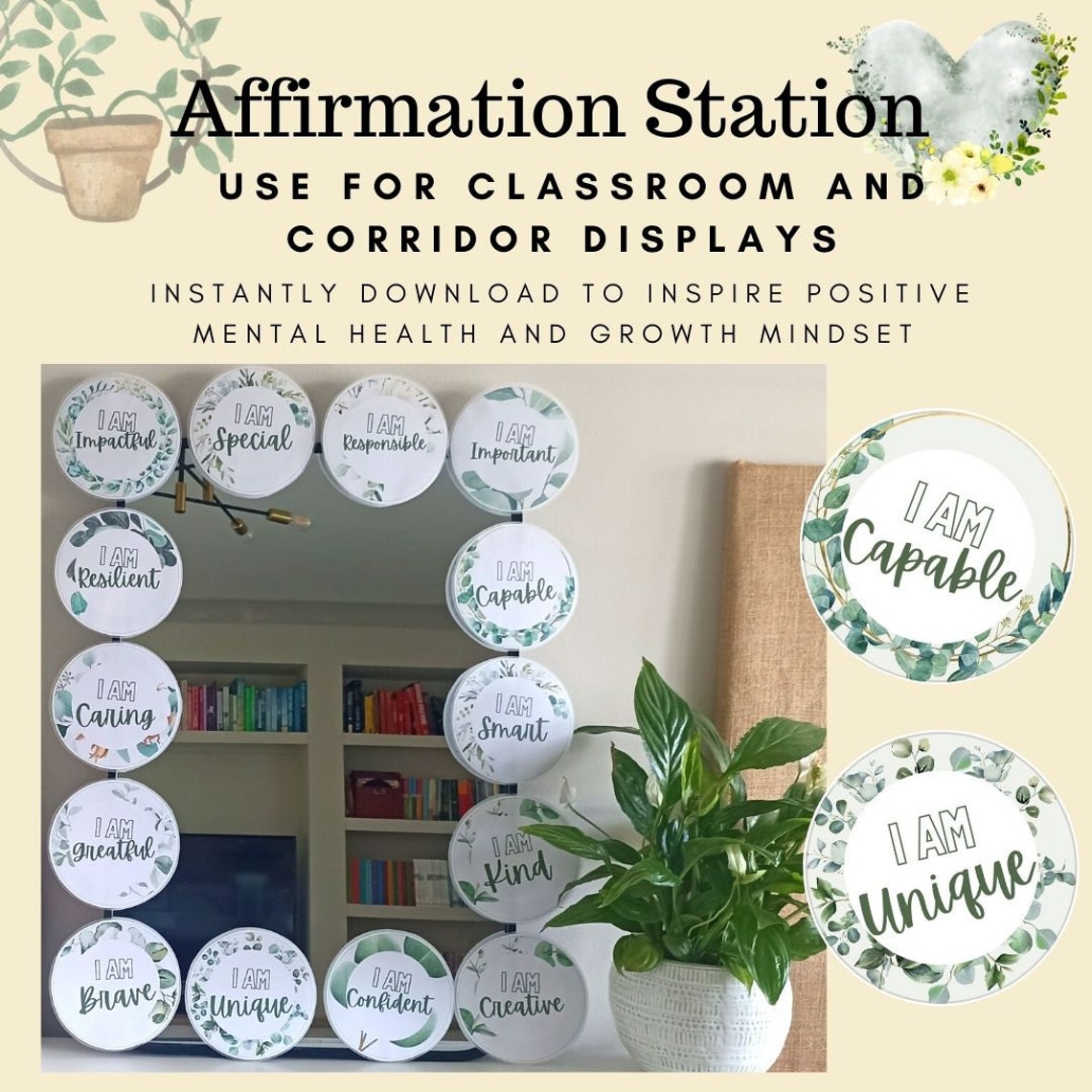 Affirmation Station: Eucalyptus Inspirational Affirmations for a Serene ...
