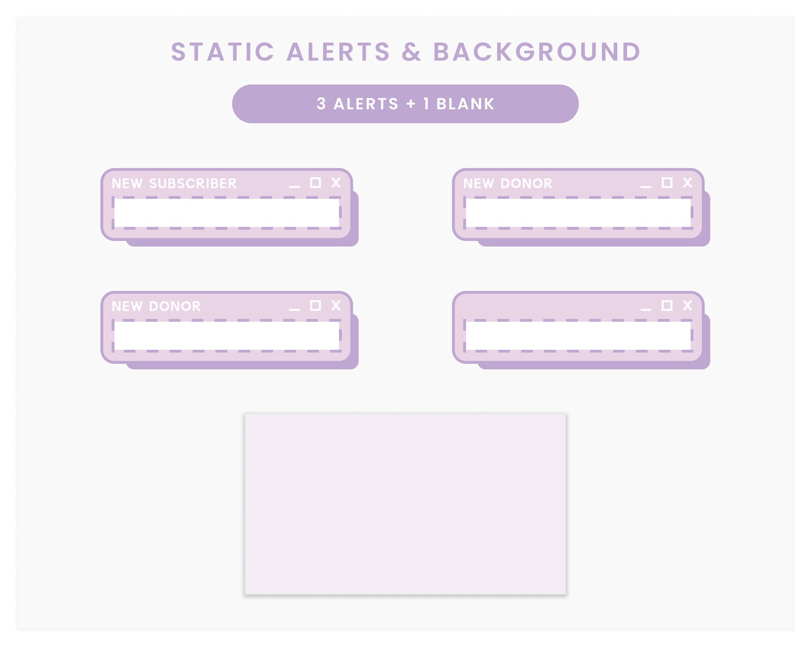 Pixel Purple Stream Overlay - Twitch Overlay Package, Customizable ...