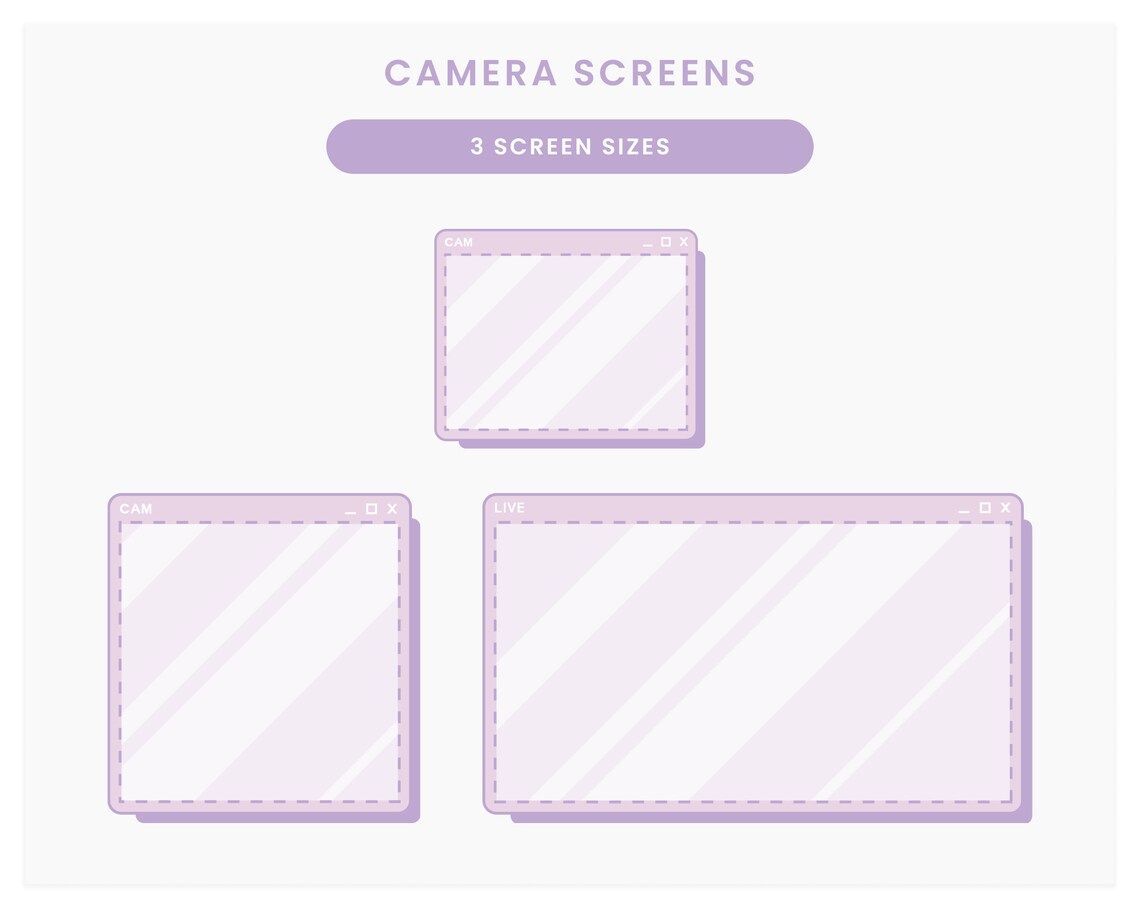 Pixel Purple Stream Overlay - Twitch Overlay Package, Customizable ...