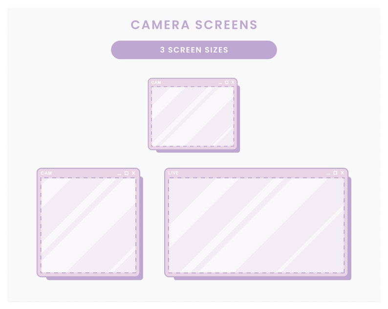 Pixel Purple Stream Overlay - Twitch Overlay Package, Customizable ...