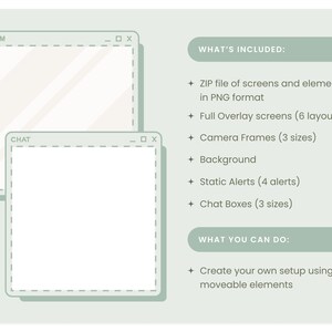 Pixel Green Stream Overlay - Twitch Overlay Package, Customizable ...