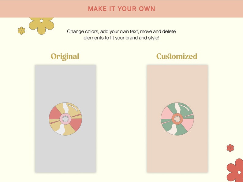 Vintage Retro Instagram Highlight Covers, Y2K Colorful Editable Canva ...