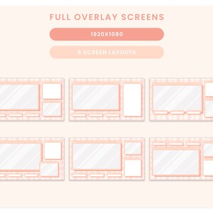 Pixel Peach Stream Overlay - Twitch Overlay Package, Customizable ...