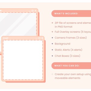 Pixel Peach Stream Overlay - Twitch Overlay Package, Customizable ...