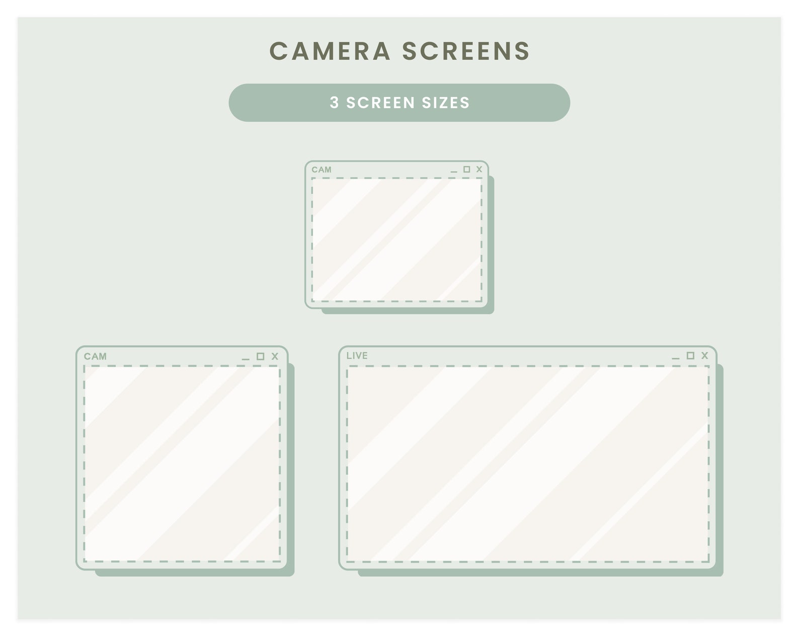 Pixel Green Stream Overlay - Twitch Overlay Package, Customizable ...